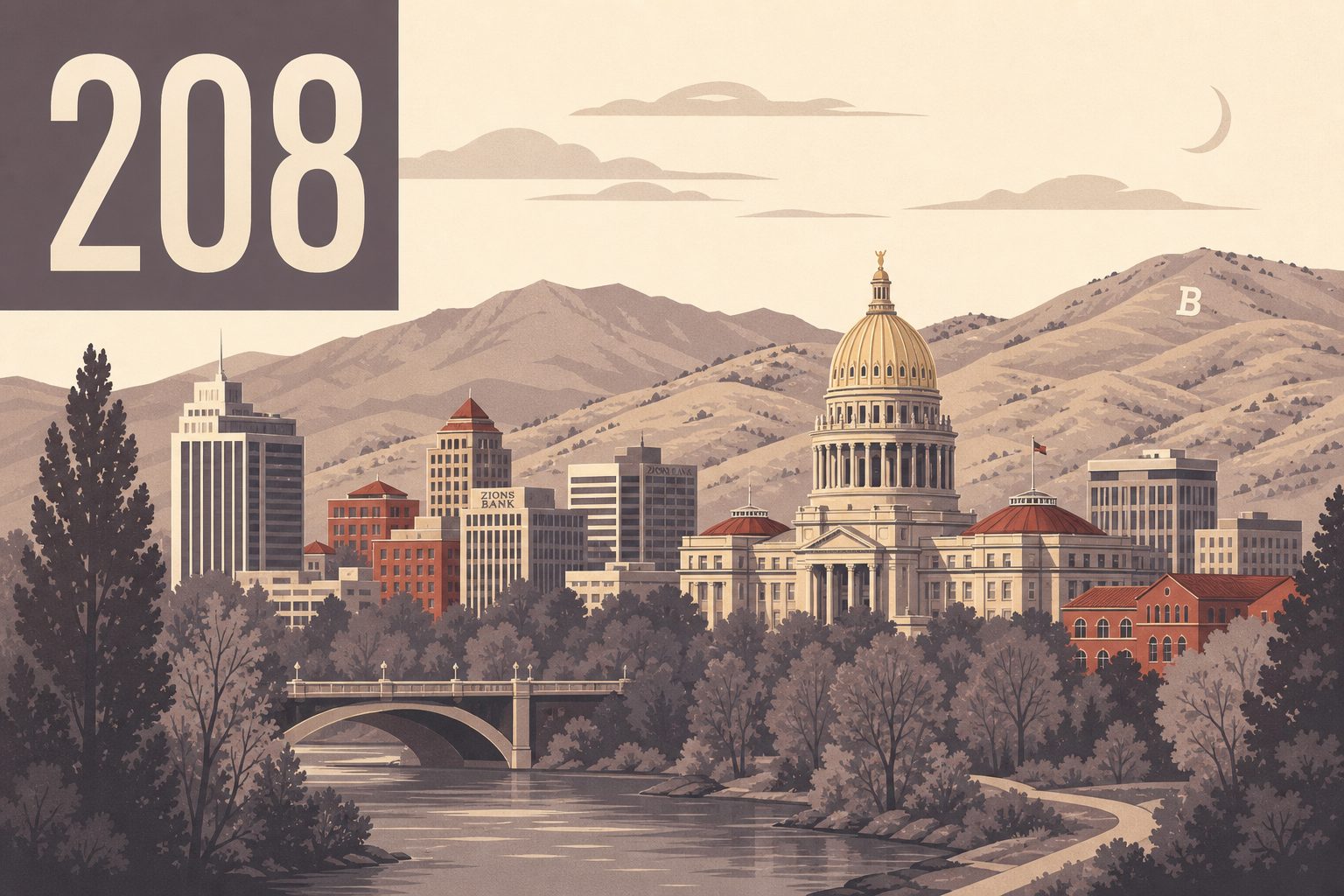 208 Area Code: Boise, ID — Idaho's Original Code