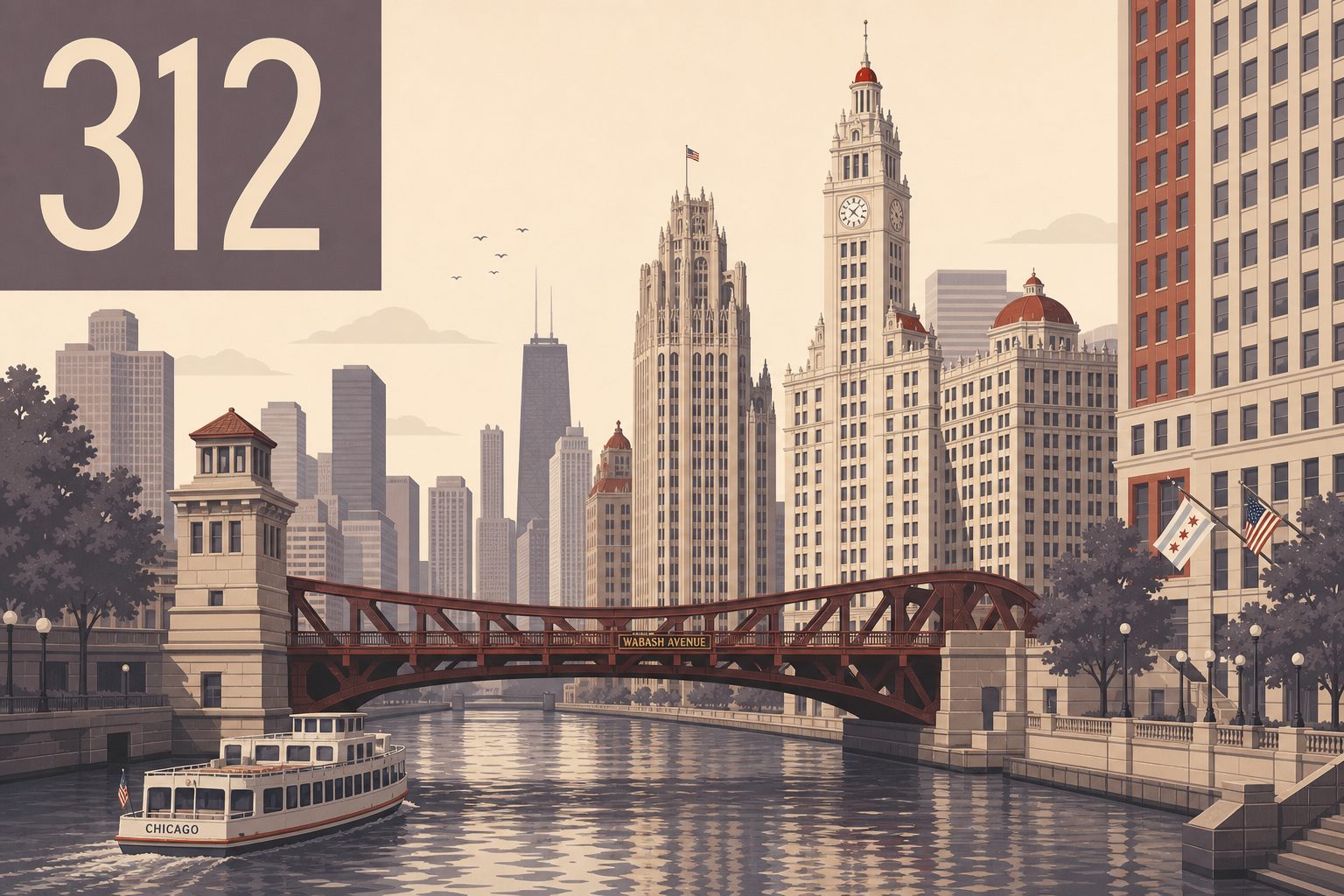 312 Area Code: Downtown Chicago Phone Numbers