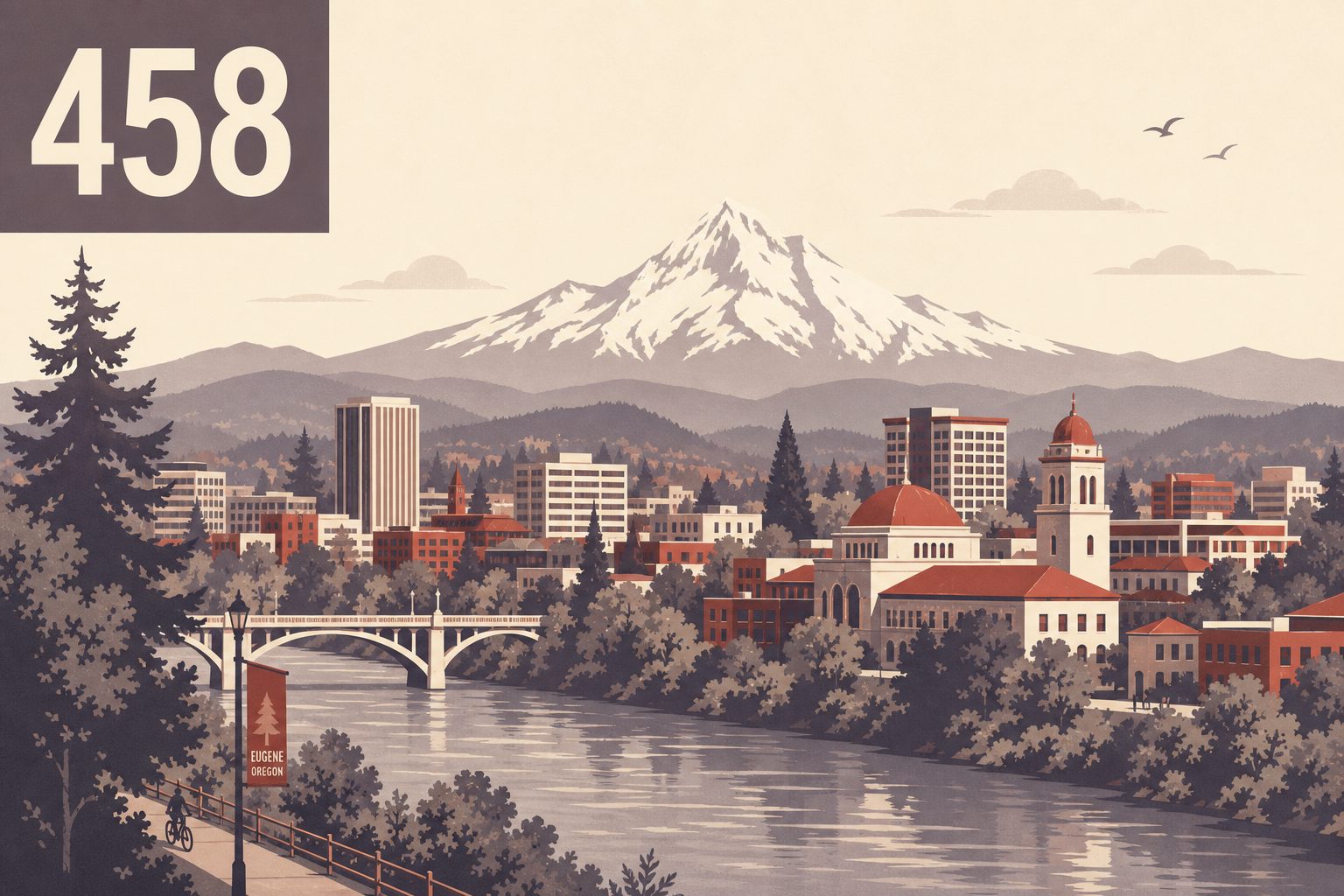 458 Area Code: Eugene, OR — Oregon's 541 Overlay